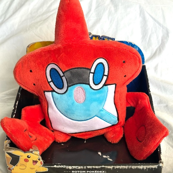 Pokemon | Toys | Pokemon Rotom Pokedex Dex Pok Plush Toy New Tomy Red 8 ...